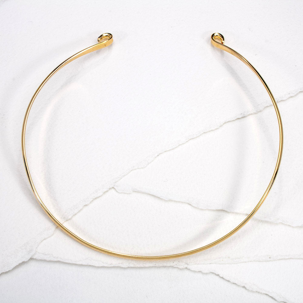 Chain - Colletto Neck Wire in 18K Yellow Gold Plated – ZFolio